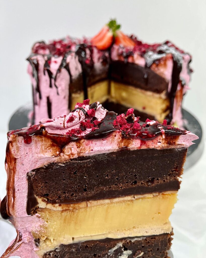 Pinky Bar mud cake | The Unbaked Bakery
