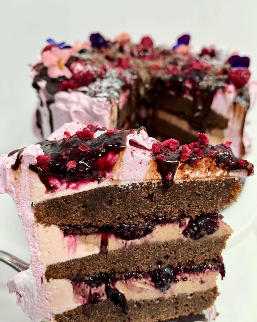 Mini Blackforest Mud Cake | The Unbaked Bakery