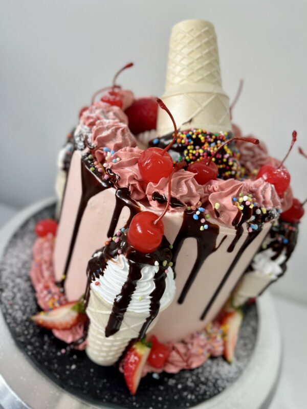 Ice Cream Cone Cake | The Unbaked Bakery